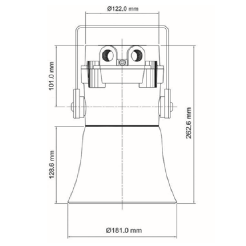 Sirène ATEX 117dB Exd SIL2 Aluminium - 32 sons IP66 IP67 | BEXS110DSIL2 ...